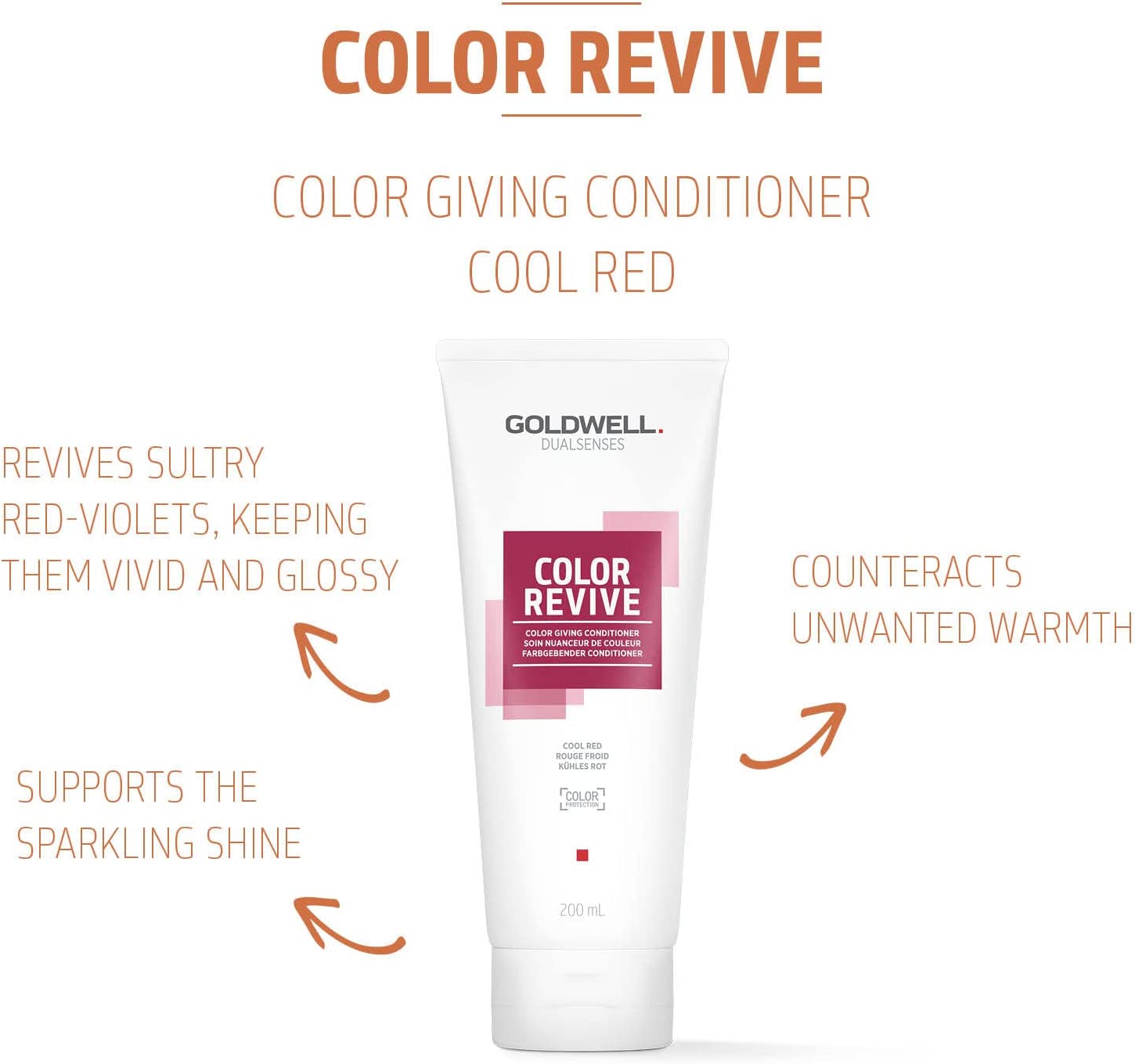 Goldwell Color Revive Conditioner | Cool Red | 200ml | Award Winning ...